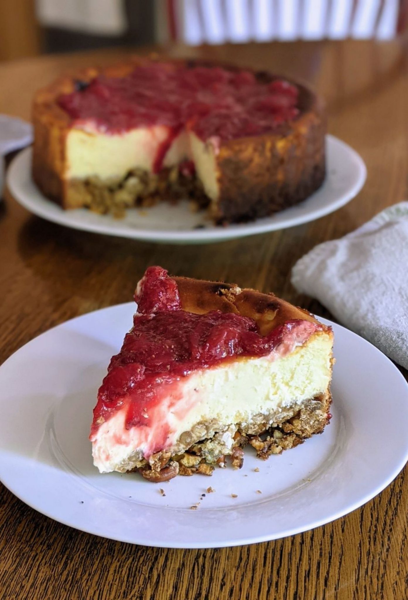 Strawberry Cheesecake With A Pretzel Crust | Front Range Fed