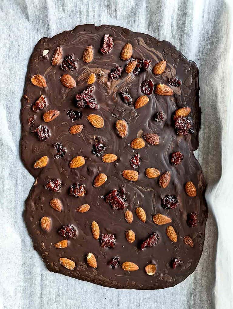 Easy Homemade Dark Chocolate Almond Bark Recipe | Front Range Fed
