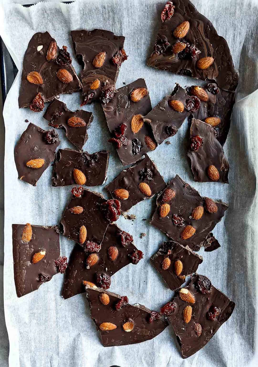 Easy Homemade Dark Chocolate Almond Bark Recipe | Front Range Fed