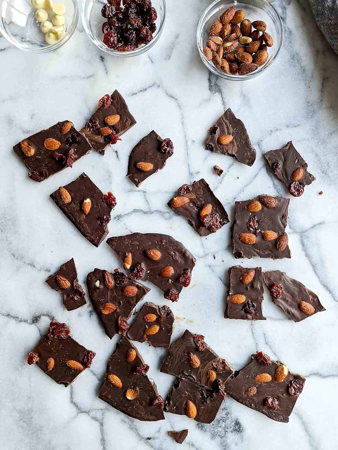Easy Homemade Dark Chocolate Almond Bark Recipe | Front Range Fed