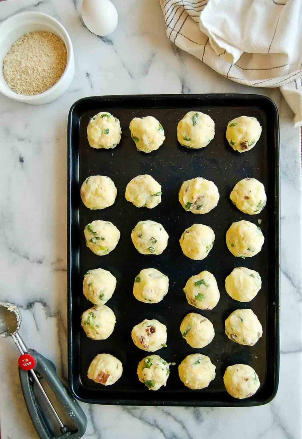 Crispy And Cheesy Fried Mashed Potato Balls Recipe | Front Range Fed