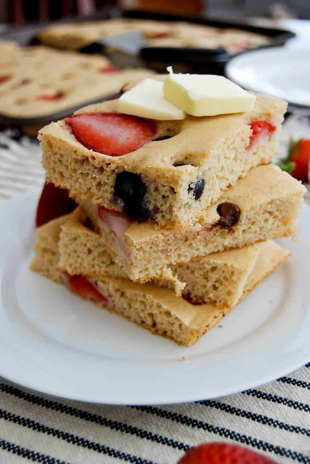 Sheet Pan Pancakes From Mix (Kodiak Cakes) | Front Range Fed