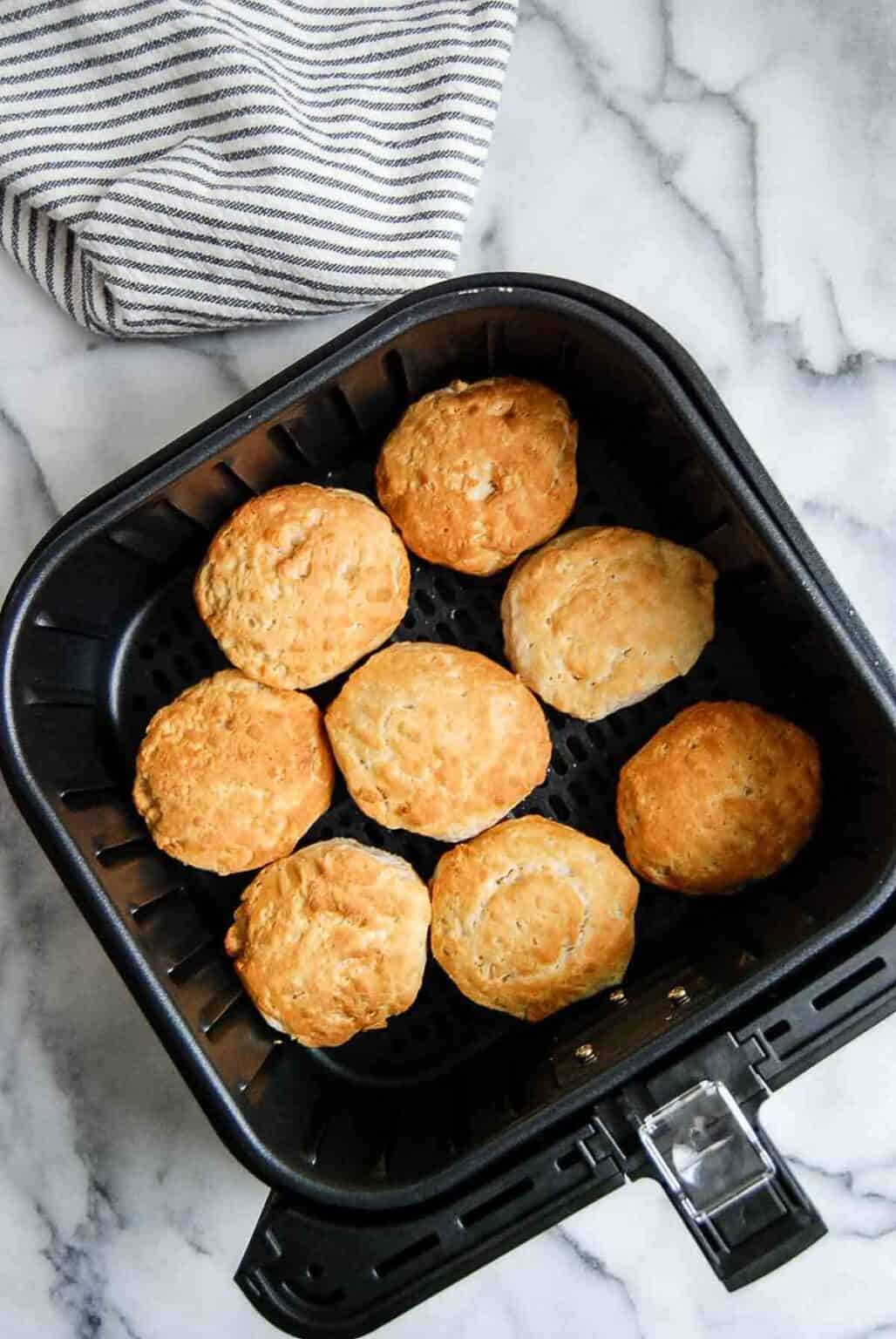 Air Fryer Canned Biscuits (Fluffy, Not Doughy) | Front Range Fed