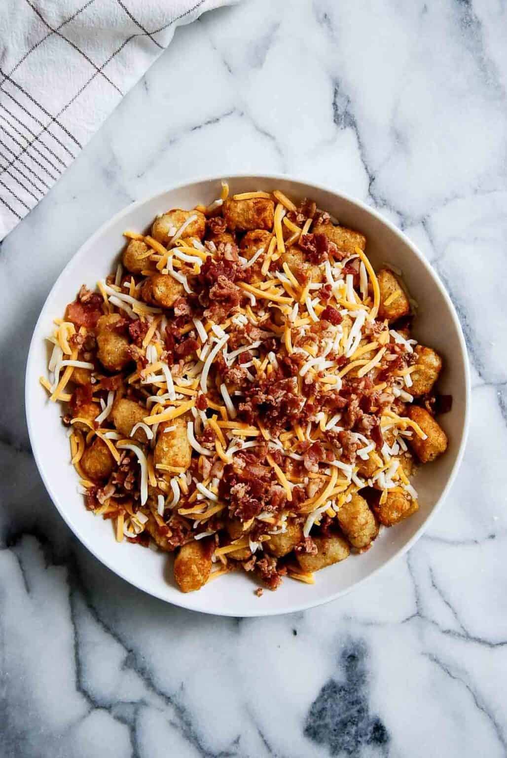 Cheesy Loaded Tater Tots Recipe (Totchos) | Front Range Fed
