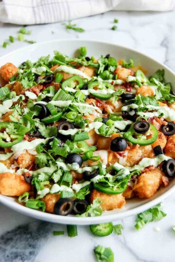 Cheesy Loaded Tater Tots Recipe (Totchos) | Front Range Fed