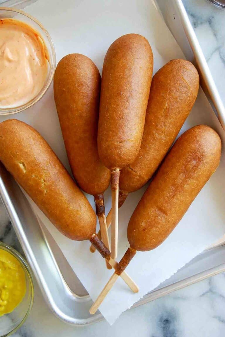 Crispy Air Fryer Corn Dogs (From Frozen) | Front Range Fed