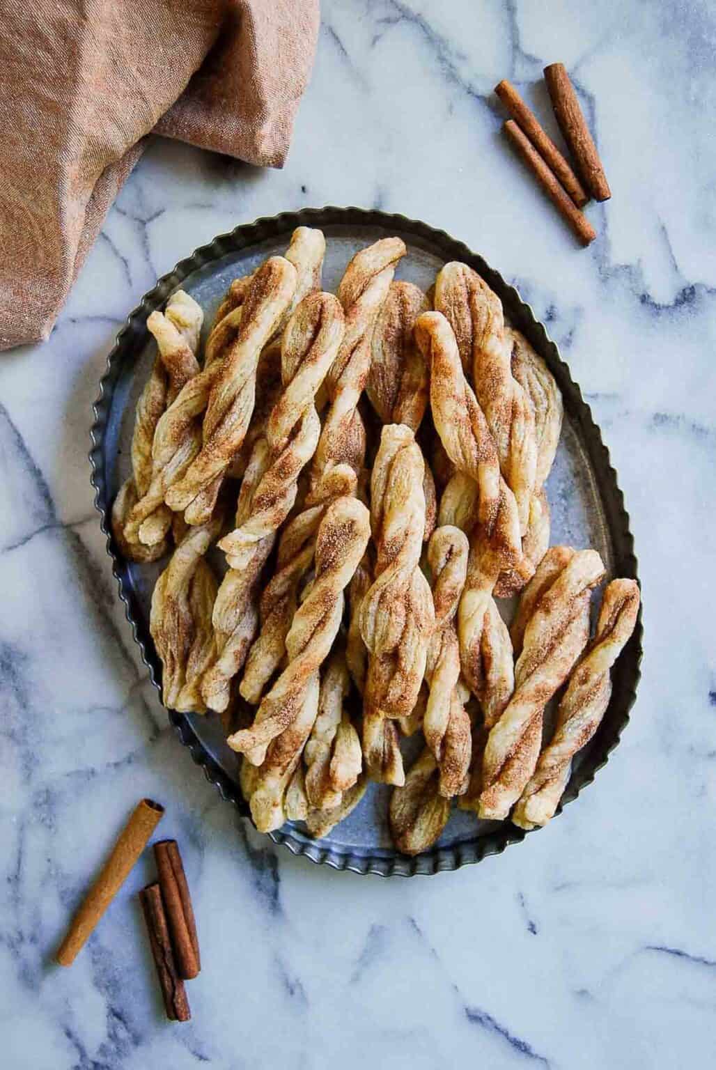 Easy Homemade Cinnamon Twists Recipe Using Puff Pastry | Front Range Fed