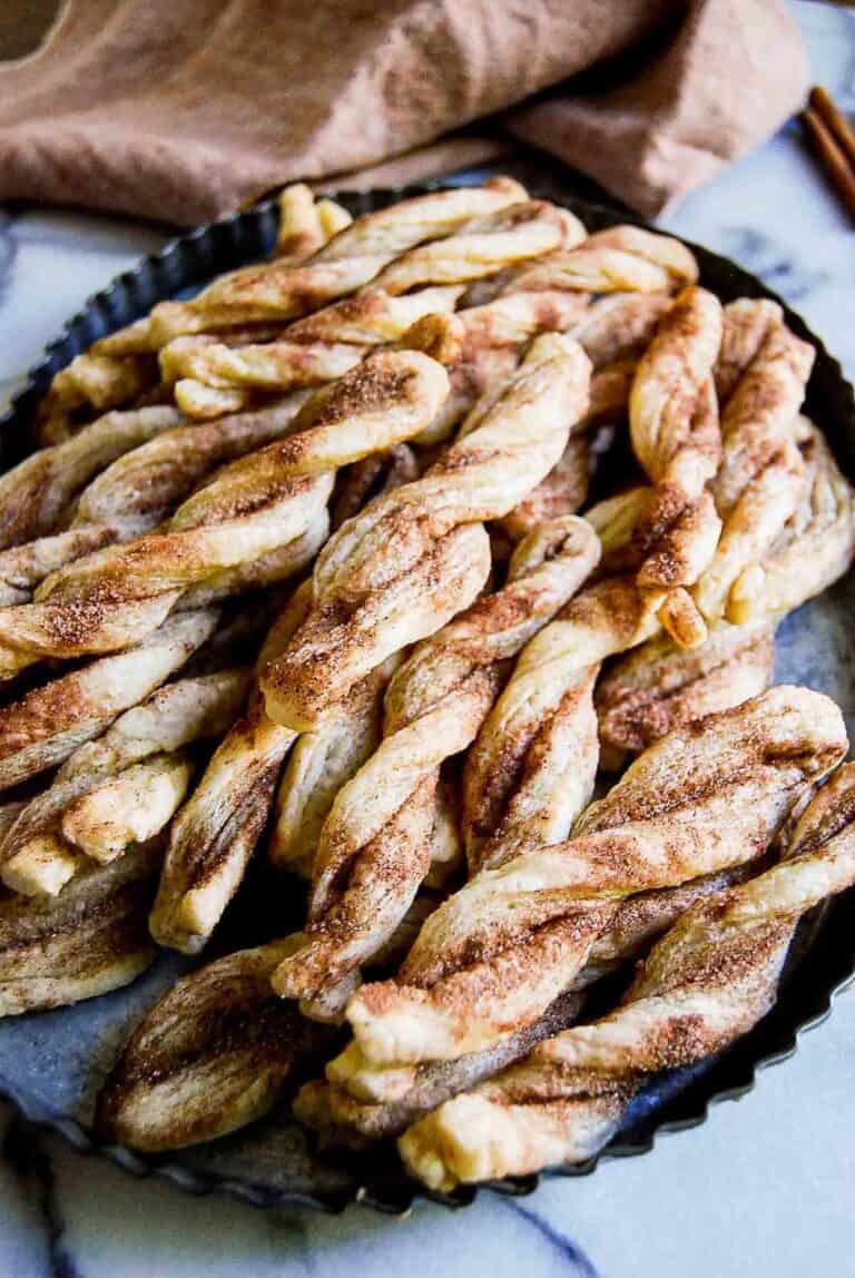 Easy Homemade Cinnamon Twists Recipe Using Puff Pastry | Front Range Fed