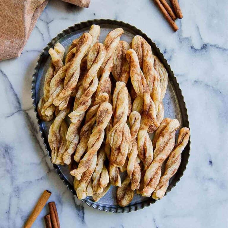 Easy Homemade Cinnamon Twists Recipe Using Puff Pastry | Front Range Fed